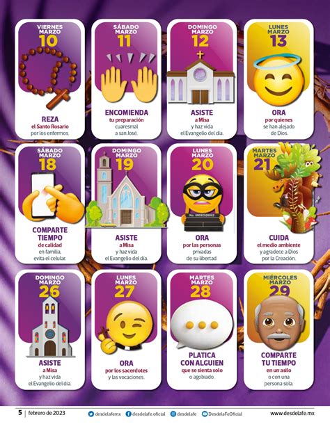 Blog Católico Gotitas Espirituales CUARESMARIO 2023 UNA ACTIVIDAD