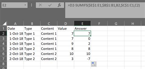 Excel Subtract Cells When The Condition Matches In A Row Stack Overflow