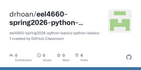 Github Drhoaneel4660 Spring2026 Python Basics Python Basics 1