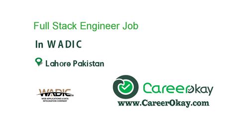 Full Stack Engineer Job In Wadic In Lahore Pakistan Ref 94871