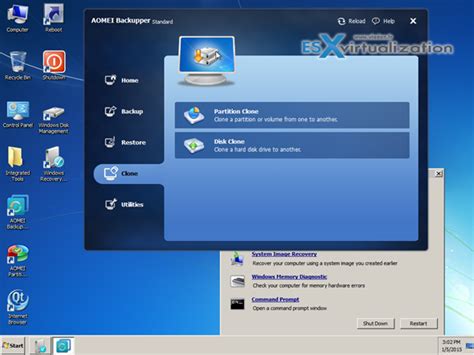 WinPE ISO Tool Free AOMEI PE Builder ESX Virtualization