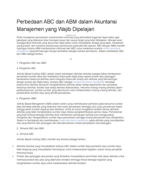 Perbedaan Abc Dan Abm Pdf