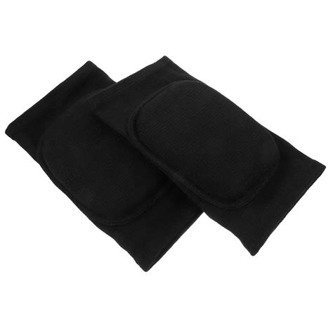 1 Pair Dance Knee Brace Black Polyester Curved To Fit Knee For Adults