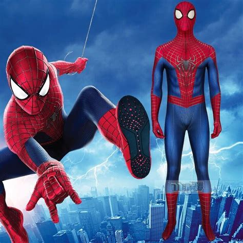 The Amazing Spiderman Jumpsuit Tasm 2 Spider Man Suit Cosplay Costume
