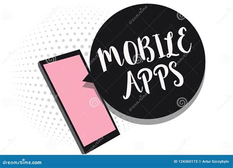 word writing text mobile apps business concept for small programs are