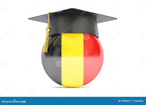 Education In Belgium Concept 3d Rendering Stock Illustration