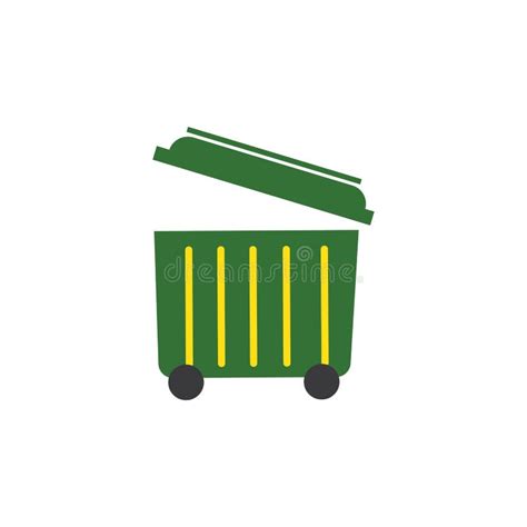 Trash Can Icon Vector Illustration Stock Vector Illustration Of