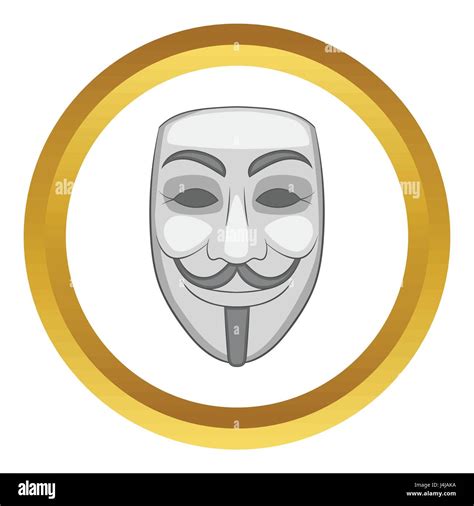 Hacker Or Anonymous Mask Vector Icon Stock Vector Image Art Alamy