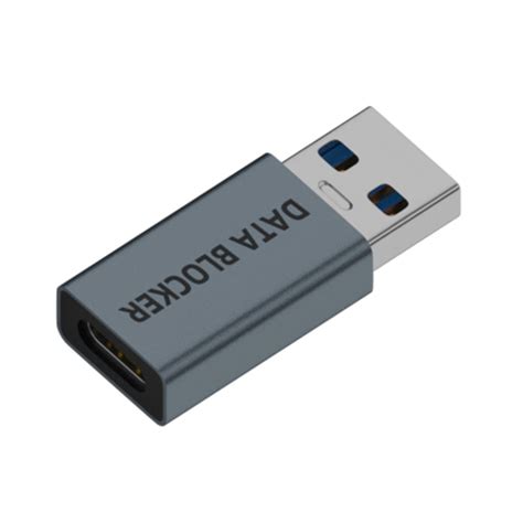 Secure Charging Adapter Data Transfer Prevention Lightweight Pocket Size For Public Usb Port