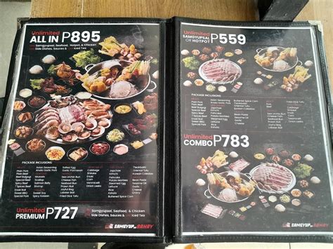 Menu At Samgyup Sa Bahay Malolos Restaurant Malolos