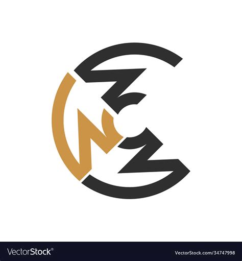 Initial Letter Cw Logo Or Wc Design Royalty Free Vector