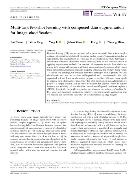 pdf multi‐task few‐shot learning with composed data augmentation for
