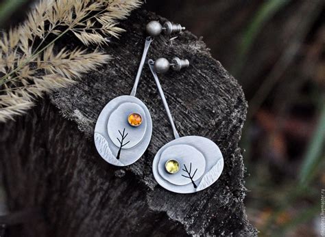Серьги серебряные Handmade Silver Jewellery Contemporary Handmade Jewelry Art Jewelry Earrings