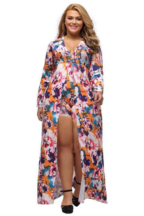 Spring Autumn Style Elegant Sexy Playsuit Womans Clothing Fashion Plus