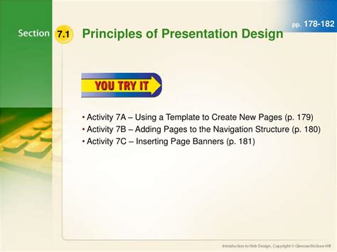 Ppt Section 7 1 Identify Presentation Design Principles Use A Custom