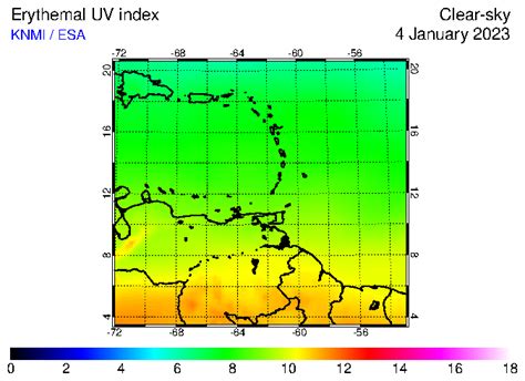TEMIS Daily Erythemal UV Index From Satellite