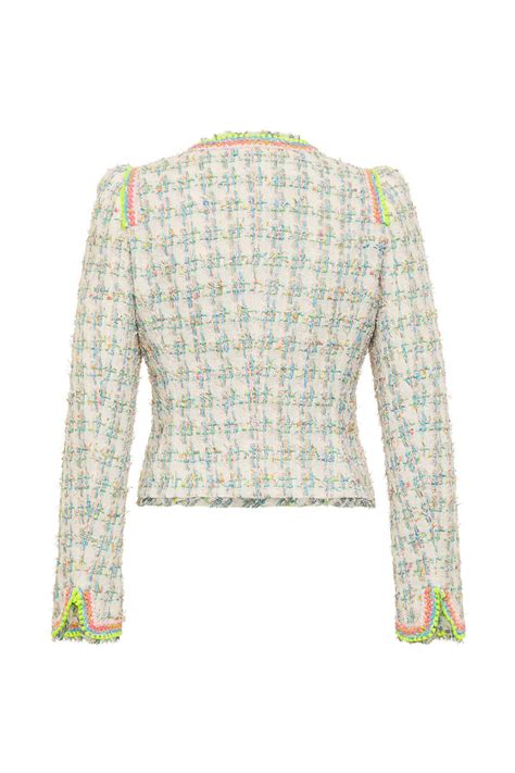 Short Signature Maison Common Tweed Jacket Shop Maison Common Europe