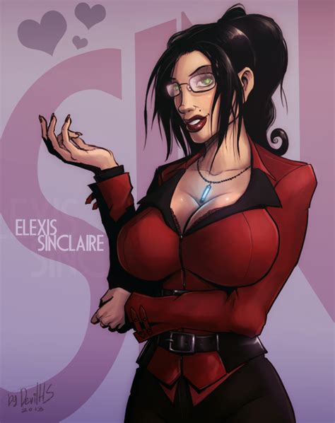 Rule 34 Big Breasts Black Hair Breasts Busty Cleavage Devil Hs Elexis