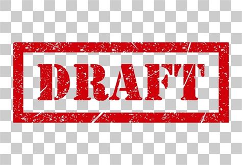 Draft Stamp Office Depot Pre Inked “draft” Rubber Stamp Blue Ink