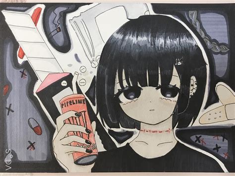 量産型メンヘラ地雷系女子のアイコンイラスト描きます 世界で唯一無二のアイコン アイコン作成 ココナラ