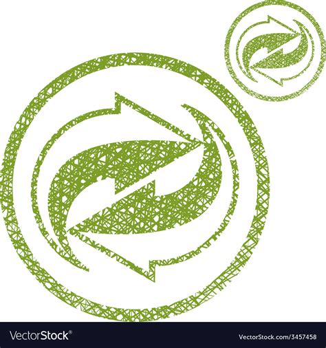 Reload Refresh Arrows Loop Simple Single Color Vector Image