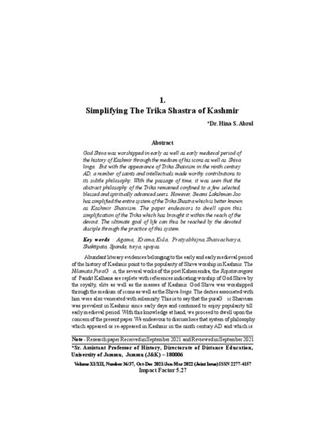 Journal Issue 36 Pdf Shiva Indian Religions