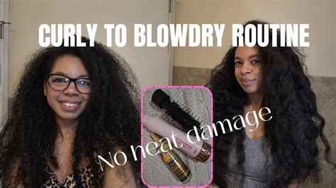 Blow Dry Routine 3c Curls Youtube