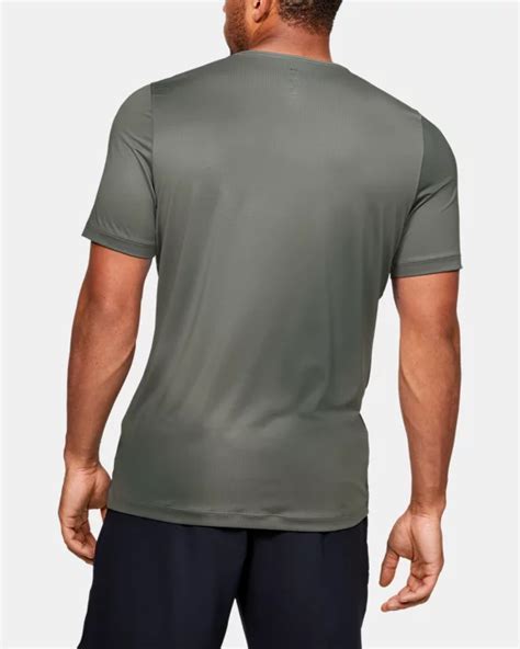 Under Armour Mens Ua Rush™ Heatgear® Fitted Short Sleeve Printed