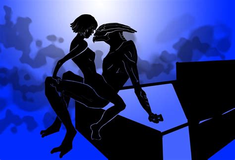 Rule 34 Commander Shepard Femshep Garrus Vakarian Interspecies Mass