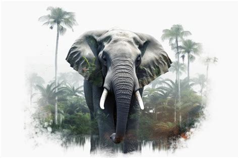 Premium Ai Image Elephant Generative Ai