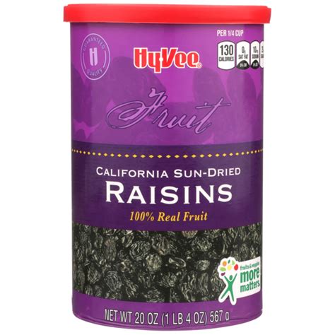 Hy Vee California Sun Dried Raisins 20 Oz Delivery Or Pickup Near Me