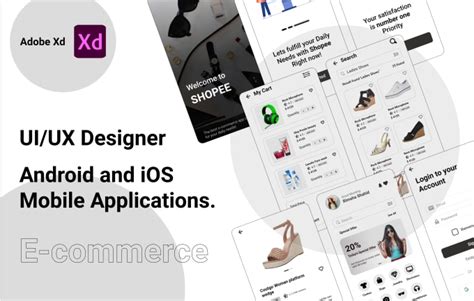 create unique and eye catching ui ux design for android and ios mobile