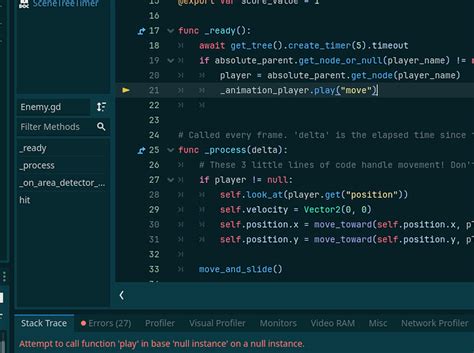 Animationplayer Showing As Null Animation Godot Forum