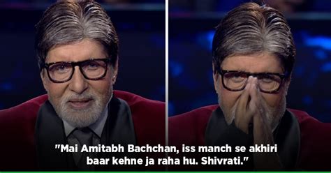 Amitabh Bachchan Breaks Down On Camera As Kaun Banega Crorepati 15 Ends