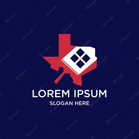 텍사스 페인트 로고 디자인 프리미엄 벡터