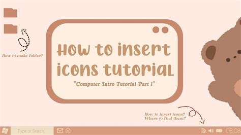 Computer Intro Tutorial How To Insert Icons Part 1 Youtube