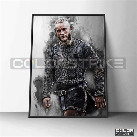 Ragnar Lodbrok Poster Ragnar Lodbrok Print Vikings Art Print Etsy