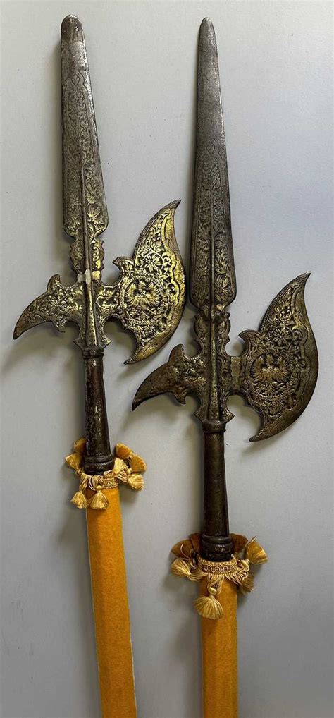 Lot 251 Two Halberds In Early 17th Century Style