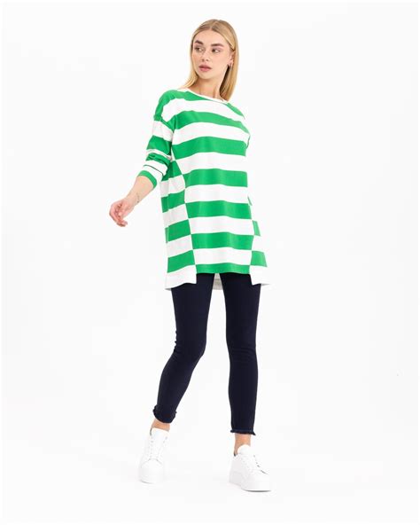 Çizgi Desenli Tunik Secilstore