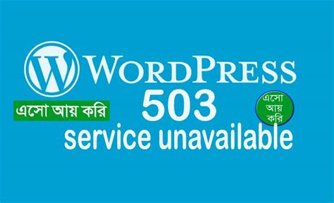 ওযব সইট হঠত কর 503 server busy দখচছ এস আয কর