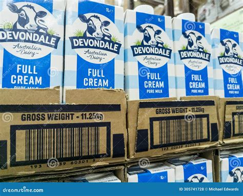 Devondale Full Cream Fresh Milk Carton In The Philippines Editorial
