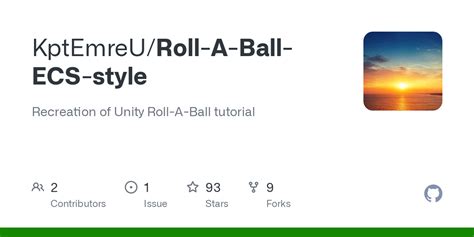 github kptemreu roll a ball ecs style recreation of unity roll a