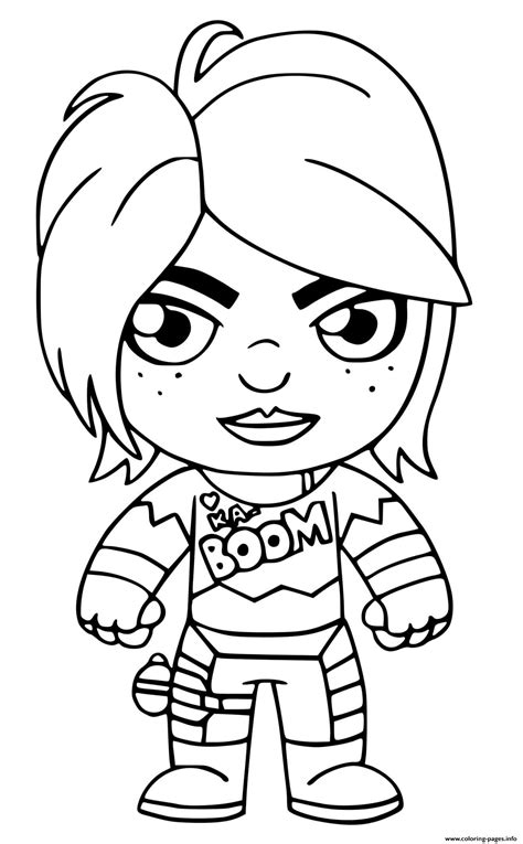 Tntina Fortnite Coloring Page Printable