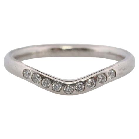 Vintage Tiffany And Co Three Diamond Eternity Platinum Ring Tiffany