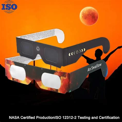 Ce And Iso Certified 3d Solar Eclipse Photophobia Glasses Safe To Look