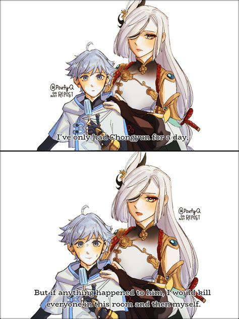Shenhe And Chongyun Genshin Impact And 1 More Drawn By Poufyq Danbooru