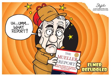 Political Cartoon U S Robert Mueller Elmer Fudd Befuddled What Report