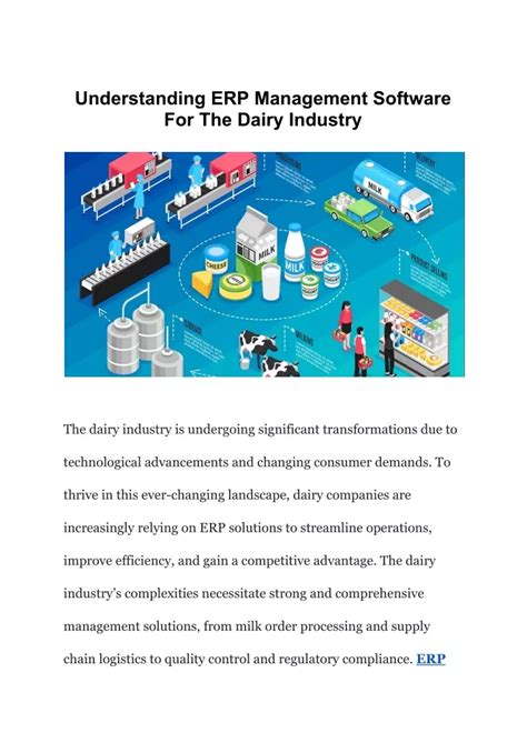 Ppt Understanding Erp Management Software For The Dairy Industry