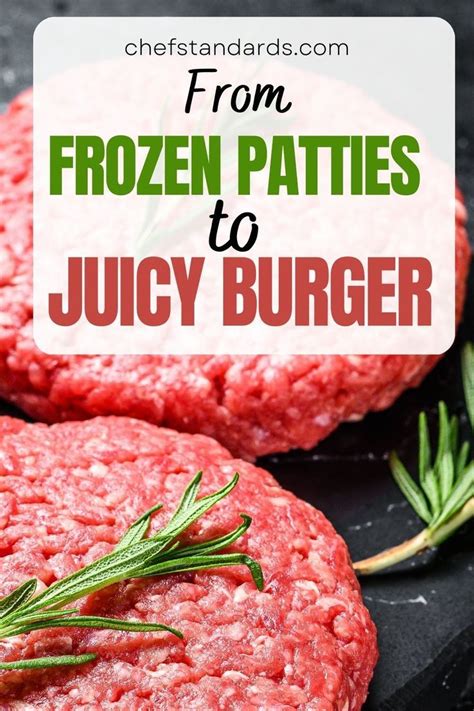 Simple Pathway Frozen Patties To Juicy Burger