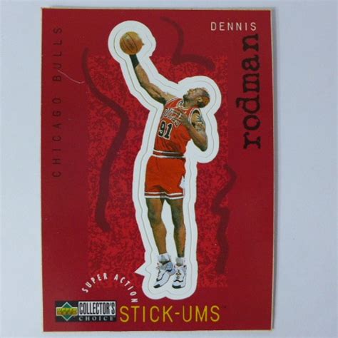 Dennis Rodman 小蟲 羅德曼 名人堂 壞小孩 籃板王 1997年UD NBA貼紙特殊卡 蝦皮購物